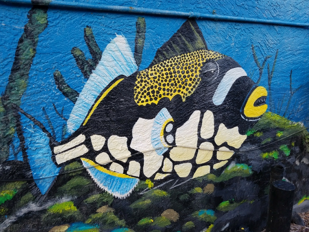 Fat Kahuna Cocoa Beach Mural Fish 2 – Cocoa Beach Insider